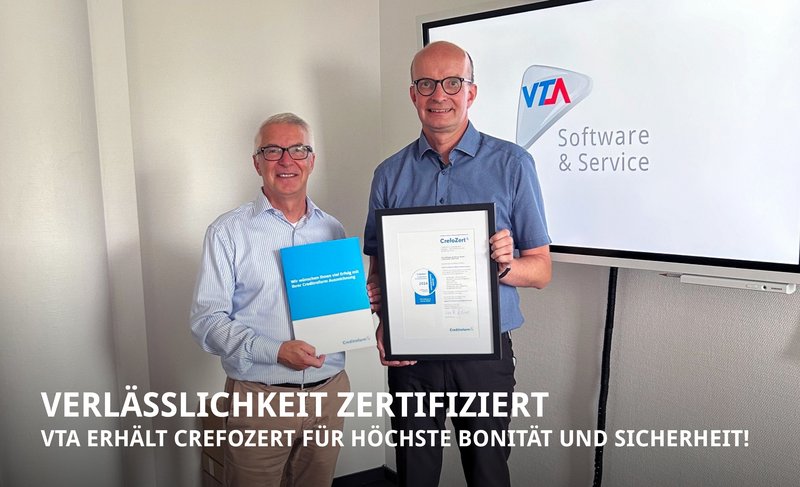 VTA erhält CrefoZert für höchste Bonität und Sicherheit! | VTA Software ...